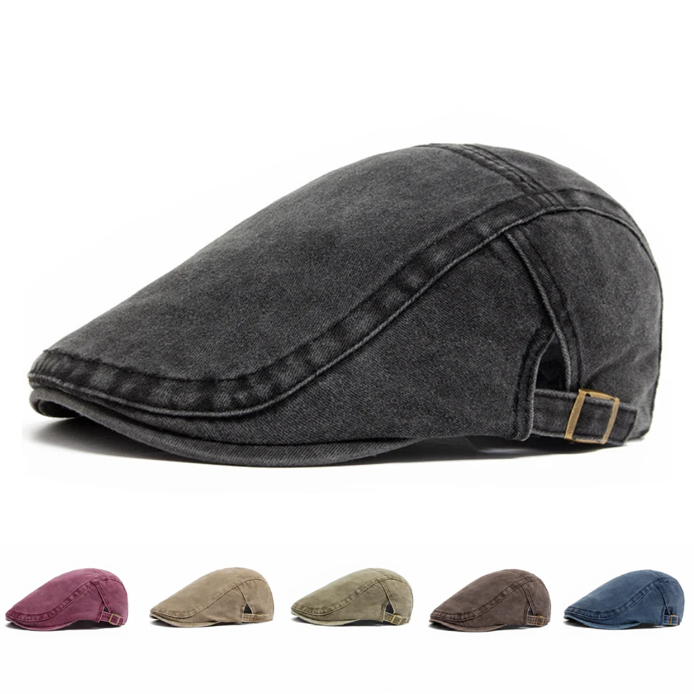 Signature Denim Flat Cap – Gentleman London